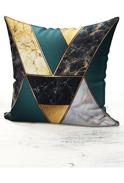 Bk Home Dekor Modern Geometrik Mermer Desen Kırlent Kılıfı Bk Home Dekor Modern Geometrik Mermer Desen Kırlent Kılıfı