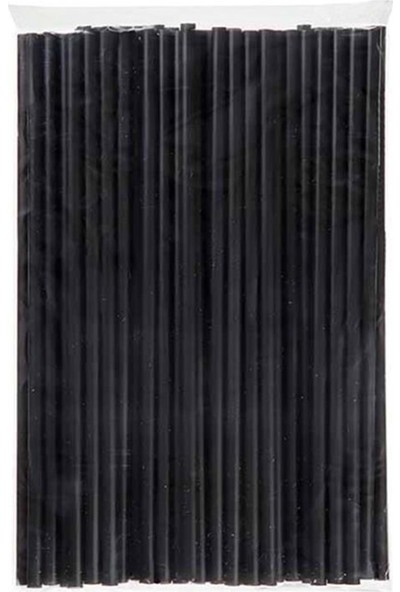 Ambalaj Pazarı Plastik Frozen Pipet Siyah - 100'lü