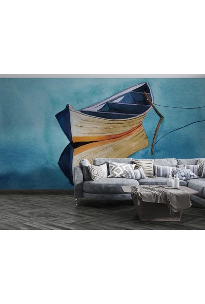 Penta Kayık ve Yansımalar Duvar Posteri