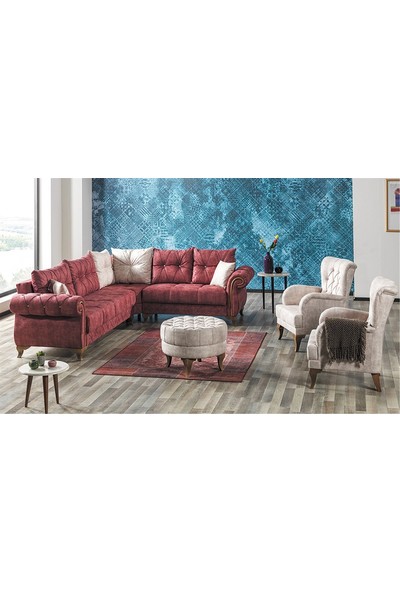 Evimo Bienna Pembe Köşe Takımı Metal Kasa