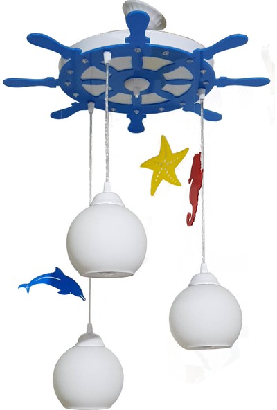 Mutlu Aydınlatma Avize Ledli Çocuk Odası 3'lü