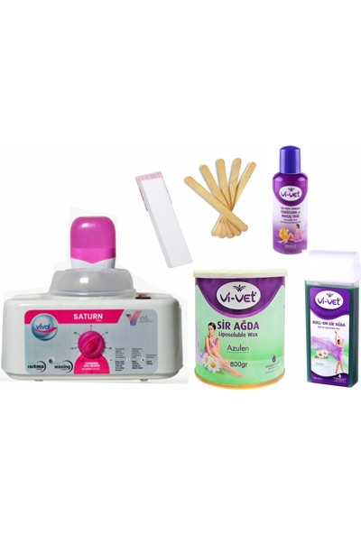 Vivol 1+1 Kazan+Kartuş Makine+Vivet 800ML Azulen Ağda Set Vivol 1+1 Kazan+Kartuş Makine+Vivet 800ML Azulen Ağda Set