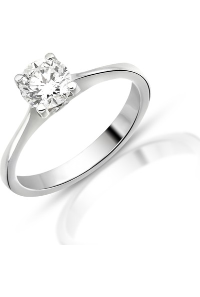 Sanal Kuyumculuk Pırlanta Tek Taş Yüzük