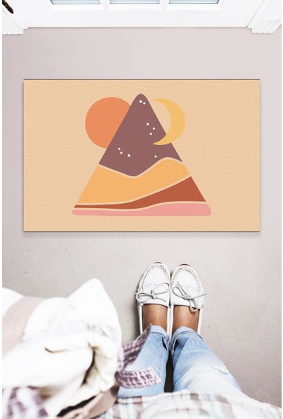 Buket Home Piramit Dekoratif Kapı Önü Paspası