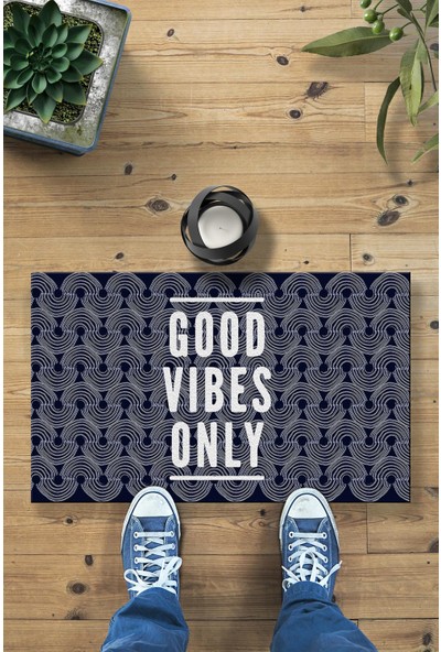 Buket Home Good Vibes Only Dekoratif Kapı Önü Paspası Buket Home Good Vibes Only Dekoratif Kapı Önü Paspası