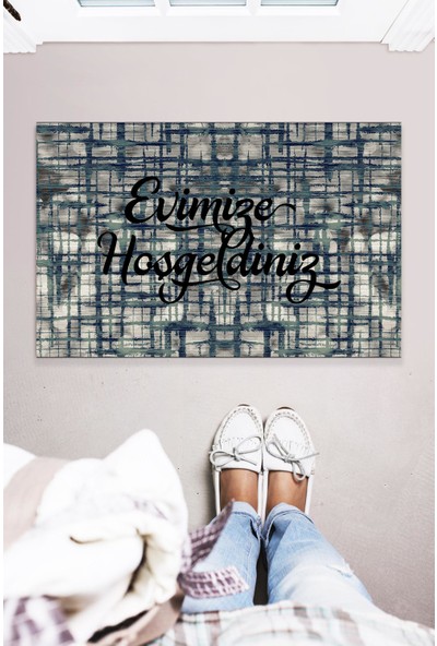 Buket Home Evimize Hoşgeldiniz Eskitme Dekoratif Kapı Önü Paspası Buket Home Evimize Hoşgeldiniz Eskitme Dekoratif Kapı Önü Paspası