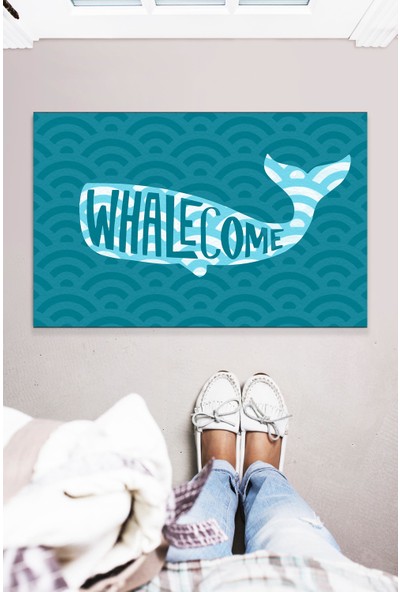 Buket Home Welcome Balina Dekoratif Kapı Önü Paspası Buket Home Welcome Balina Dekoratif Kapı Önü Paspası