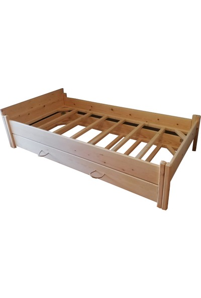 Muny Wood Yavru Yataklı Ahşap Karyola Tek Kişilik Yatak
