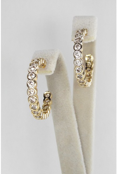 Elif Takı Zirkon Taşlı Küpe