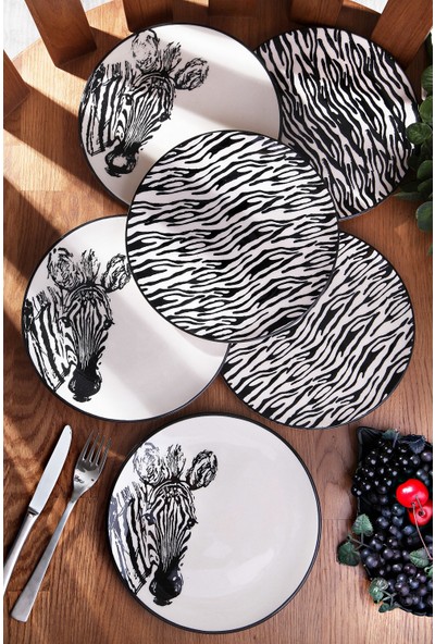 Kitchen Life 6'lı Özel Tasarım Handmade 21 cm Pasta Tabak Seti Kitchen Life 6'lı Özel Tasarım Handmade 21 cm Pasta Tabak Seti