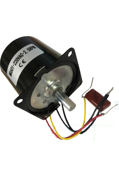 ZeTeknoloji Kuluçka Çevirme Motoru (2,5rpm 45KGCM 220VAC) ZeTeknoloji Kuluçka Çevirme Motoru (2,5rpm 45KGCM 220VAC)