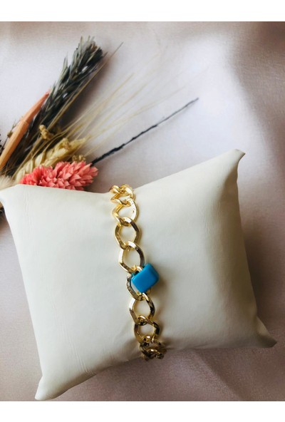 Bioaksesuar Kadın Gold Renk Kararmaz Çelik Bileklik Bioaksesuar Kadın Gold Renk Kararmaz Çelik Bileklik