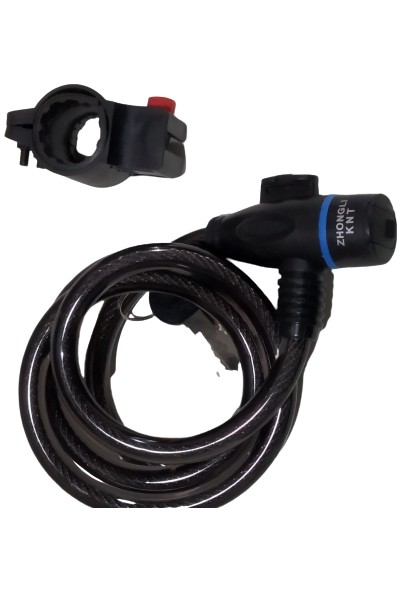 Zhongli Knt 12X1200 mm Anahtarlı Halat Kilit Taşıma Aparatlı Dolamalı Zhongli Knt 12X1200 mm Anahtarlı Halat Kilit Taşıma Aparatlı Dolamalı