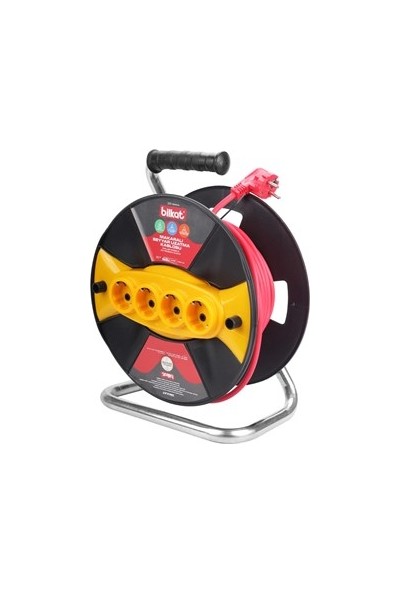 Bilkat Makaralı Uzatma Kablosu 3 x 1,5 x 50 M