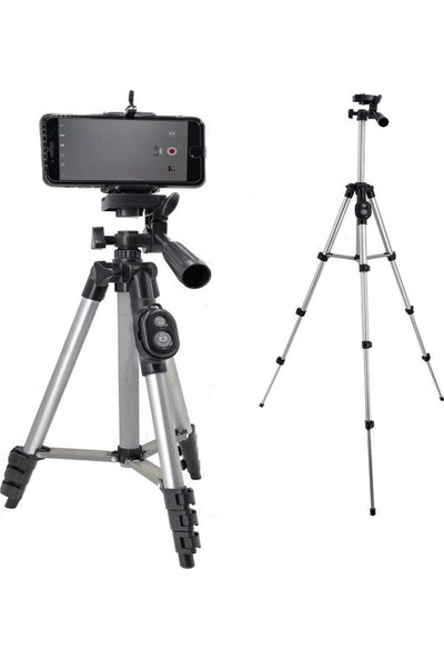 Rays Prof Bluetooth Kumandalı Telefon ve Kamera Tripod DK-3888-SİYAH Rays Prof Bluetooth Kumandalı Telefon ve Kamera Tripod DK-3888-SİYAH