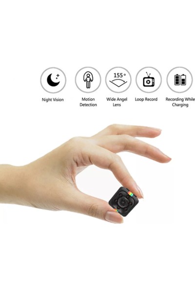 Sq11 Hareket Sensörlü, Gece Görüş Özellikli Mini Kamera