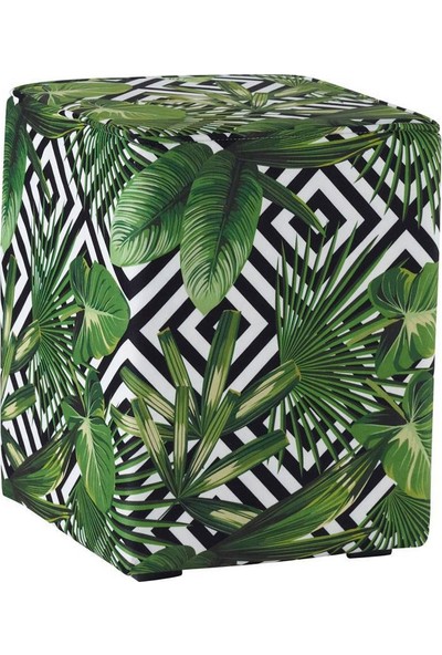 Miabella Home Kadife Kare Puf 10054