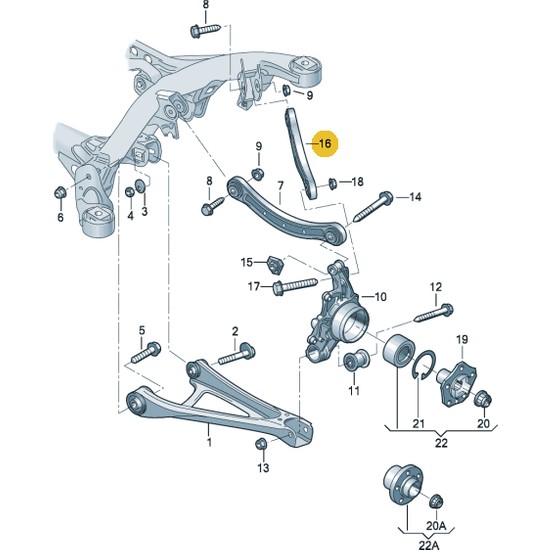 İlkay Otomotiv Touareg Audı Q7 Salıncak Sol Arka [7L0505397] Fiyatı