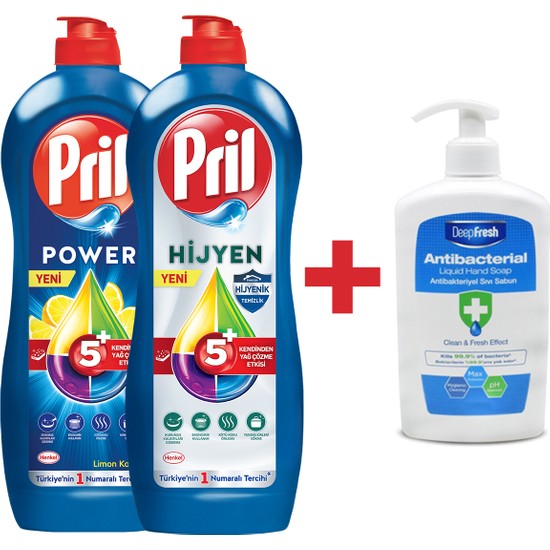 Pril Power 653 ml + Pril Power Hijyen 653 ml + Fiyatı