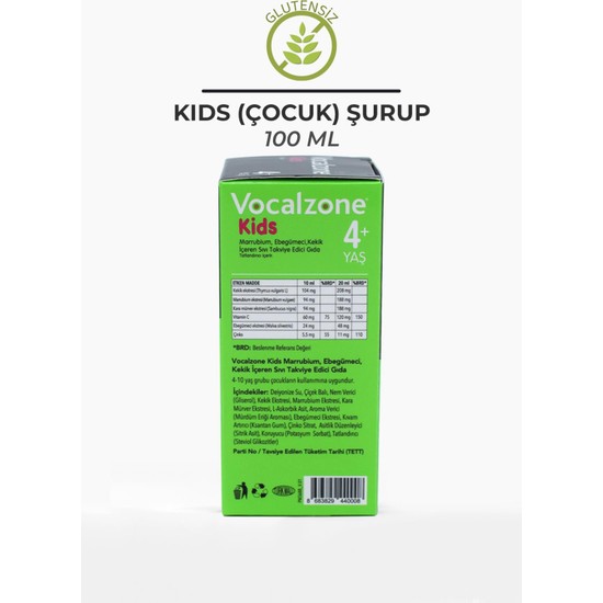 Vocalzone Kids (Çocuk) Şurup 100ML + 2'li Paket Fiyatı