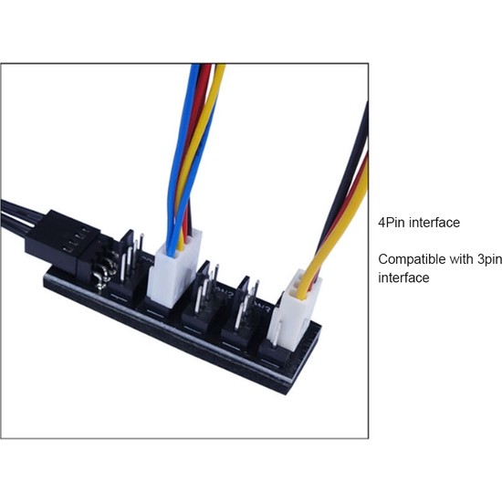 Humble 40CM 1 Ila 5 4-Pins Pwm Cpu Soğutucu Fan Splitter Fiyatı