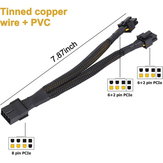 4 Adet 8 Pin Pcı-E Pcı Express Grafik Ekran Kartı Gpu VGA 8 Fiyatı