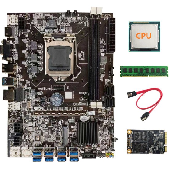 Humble B75 USB Btc Madencilik Anakart + Rastgele Cpu + Ddr3 Fiyatı