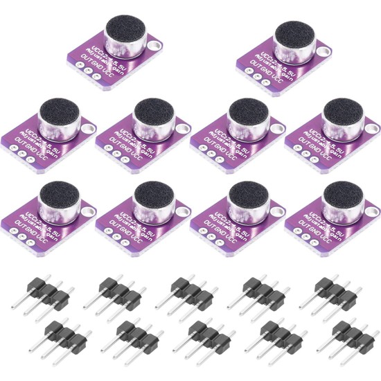 10 Adet Elektret Mikrofon Amplifikatör Ayarlanabilir MAX4466 Modülü ...