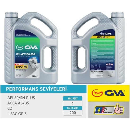 Motor Yağı 4 Lt 0W16 Tam Sentetik Apı Sp / Sn-Plus Ilsac Fiyatı