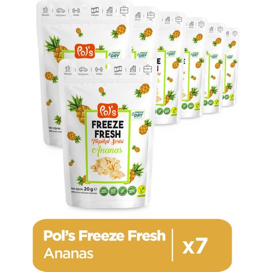 Pol's Freeze Fresh Ananas 20 G x 7 Adet Freeze Dry Fiyatı