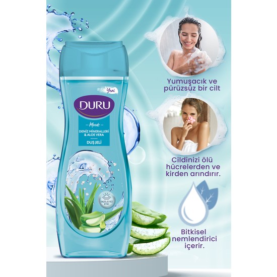 Duru Moods Deniz Mineralleri & Aloe Vera Duş Jeli Duş Lifi Fiyatı