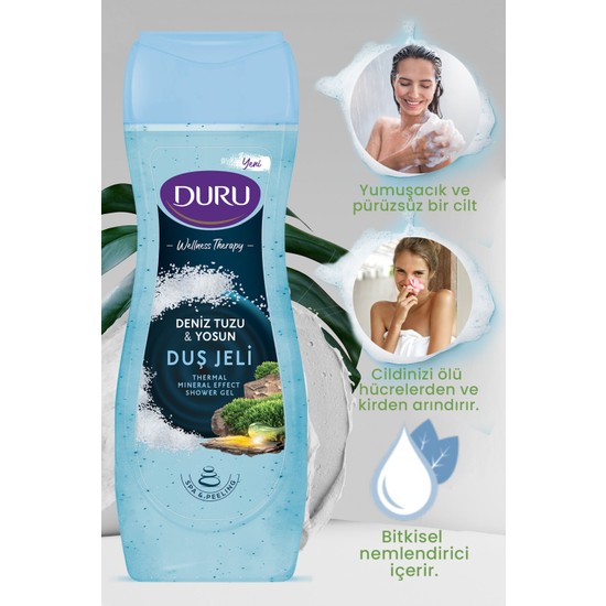 Duru Wellness Therapy Deniz Tuzu & Yosun Duş Jeli 3X450ML Fiyatı