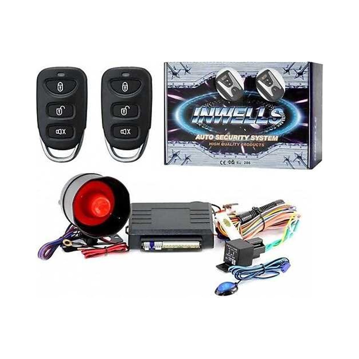 Inwells Hko oto Alarmı Komple Set 12V Kumanda Modeli: 3706 Fiyatı
