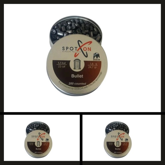 Spoton Uyguna-Yakala 5.5 mm 200 Adet Spoton Bullet -SAÇ.073 Fiyatı