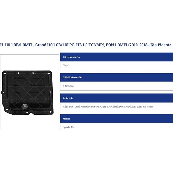 Yag Karterı Hyundaı I10 1.0 Mpı I20 1.2 1.4 Kıa Pıcanto Fiyatı