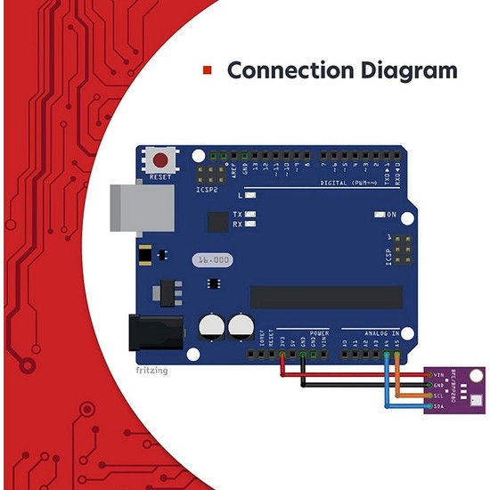 Kagen GY-BME280 I2C Iıc Dijital Breakout Barometrik Nem Sensörü Modülü ...