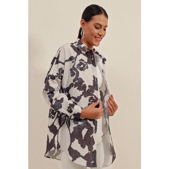 Akar Butik 3900 Oversize Uzun Basic Gömlek - D. Siyah Fiyatı