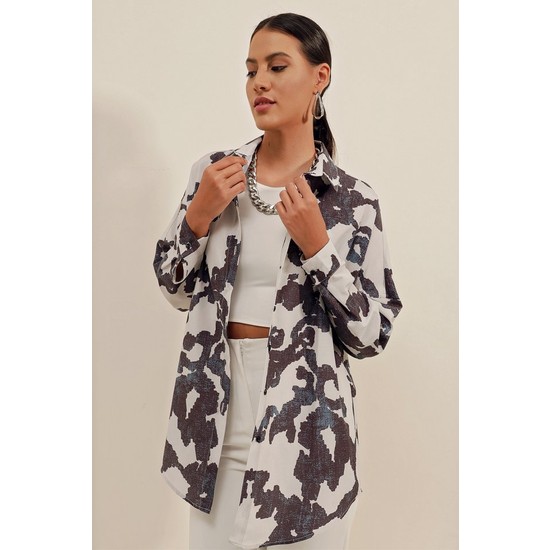 Akar Butik 3900 Oversize Uzun Basic Gömlek - D. Siyah Fiyatı