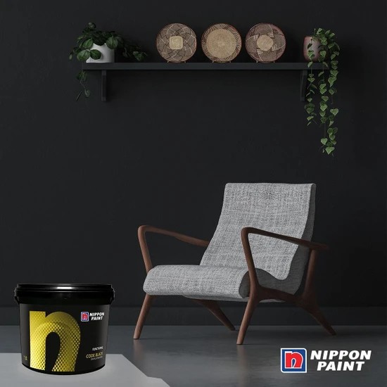 Nippon Paint Nippon Code Black Tam Siyah Silinebilir Mat Fiyatı