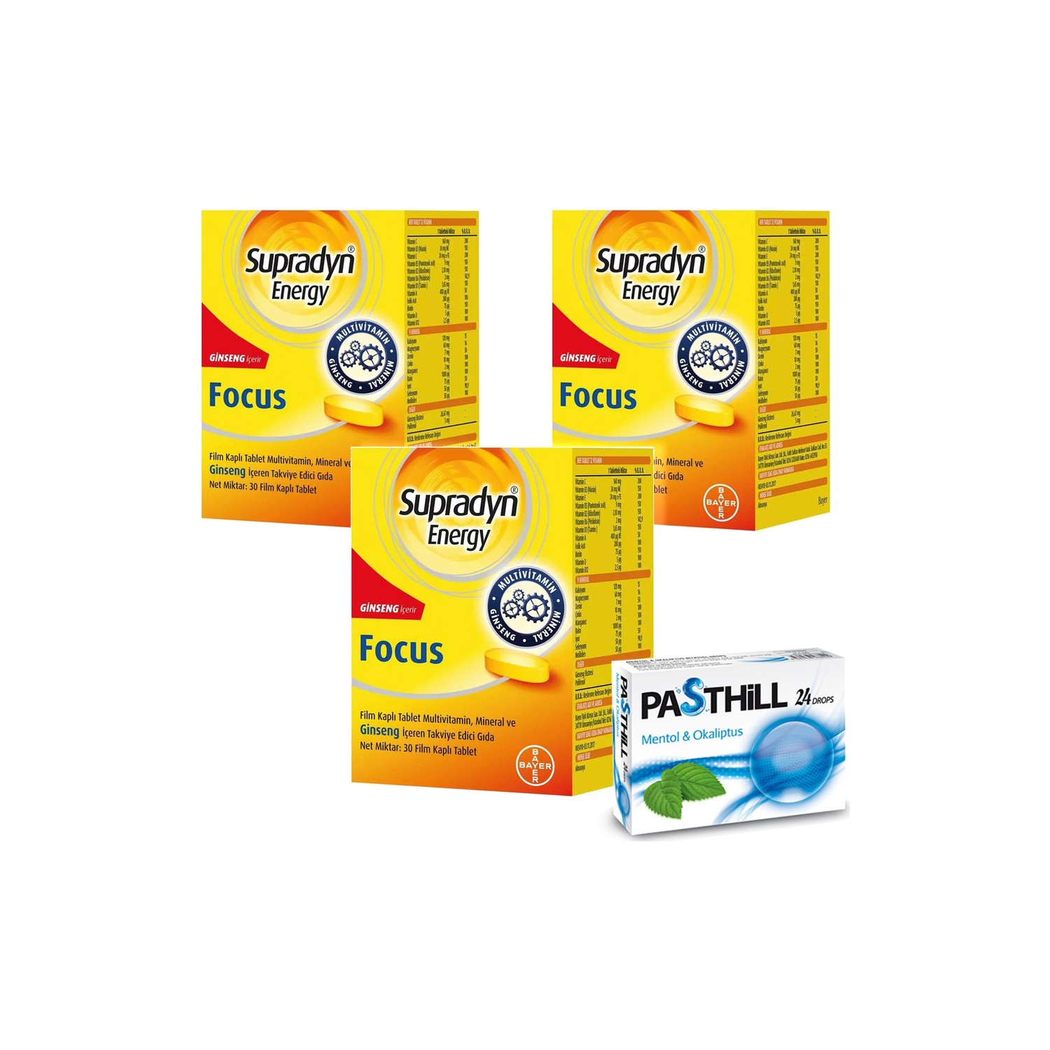 Supradyn Supradyn Energy Focus 30 Tablet Fiyatı