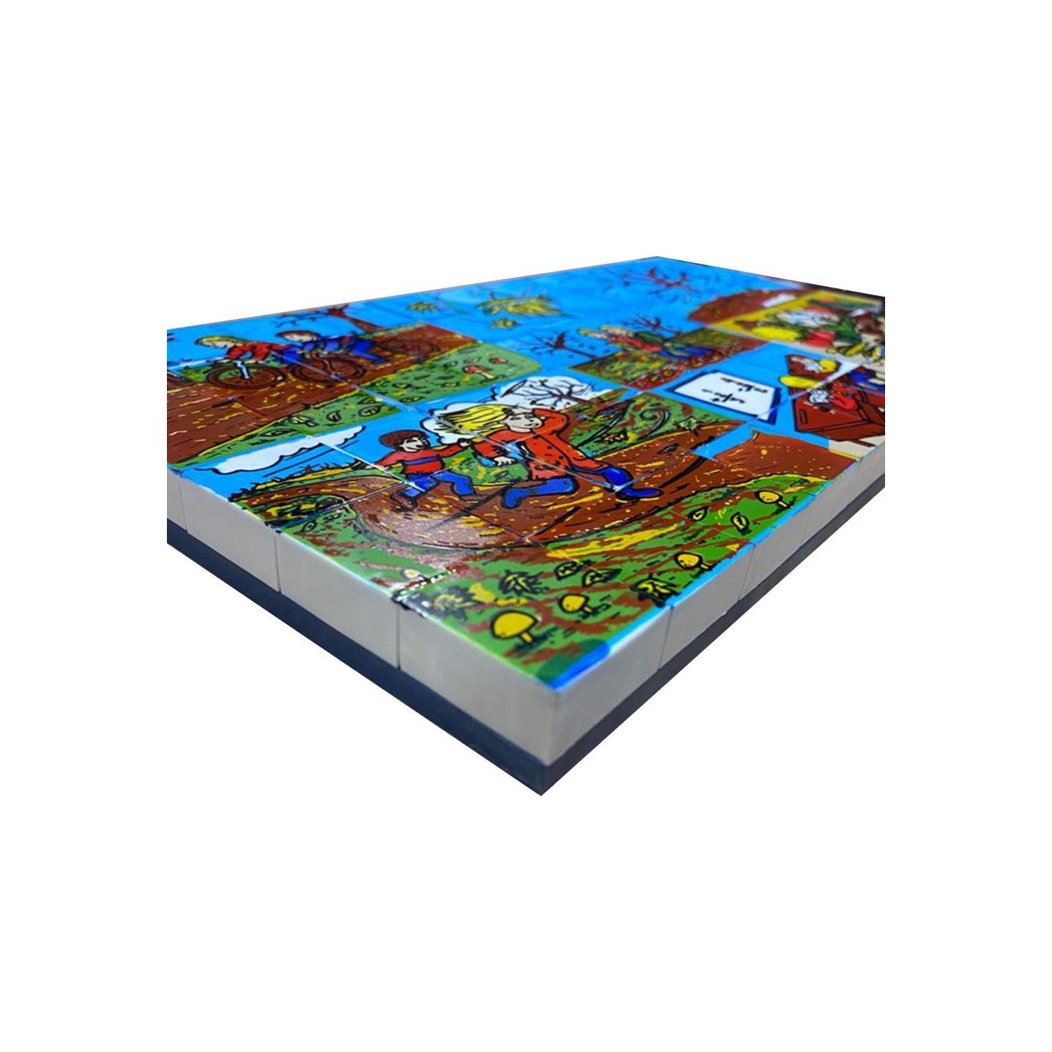 Güçlü Toys LEGO Tipi Resimli Puzzle 67 Parça Sonbahar Fiyatı