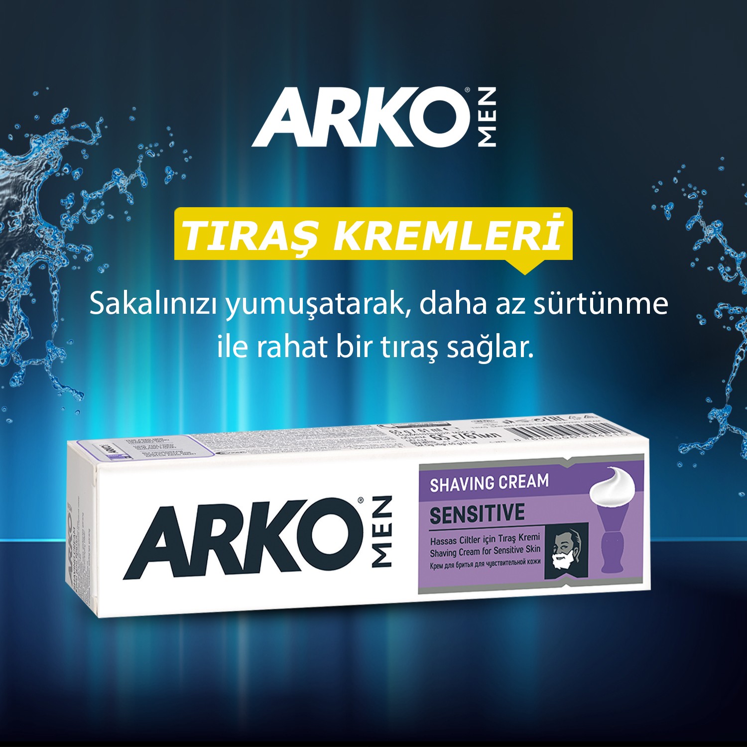 Arko Men Sensitive Tıraş Kremi 2X100 gr Fiyatı - Taksit Seçenekleri