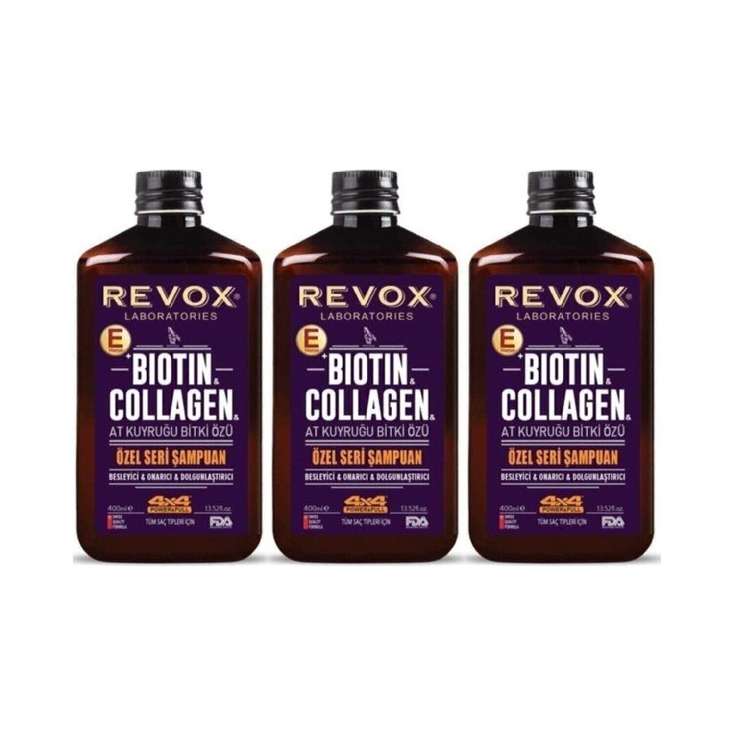 Revox At Kuyruğu Biotin Collagen Şampuan 400 ml 3 Adet Fiyatı