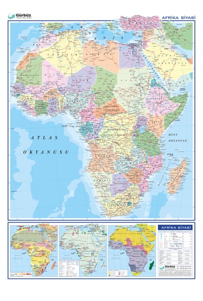 Gürbüz Yayınları Afrika Siyasi 70 x 100 cm