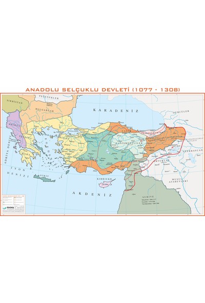 Gürbüz Yayınları Anadolu Selçuklu İmparatorluğu 70 x 100 cm Gürbüz Yayınları Anadolu Selçuklu İmparatorluğu 70 x 100 cm