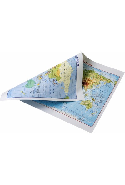 Gürbüz Yayınları Dünya Fiziki + Siyasi 50 x 70 cm Çift Taraflı Gürbüz Yayınları Dünya Fiziki + Siyasi 50 x 70 cm Çift Taraflı