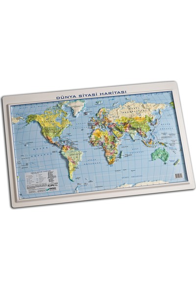 Gürbüz Yayınları Kabartma Dünya Siyasi 35 x 50 cm