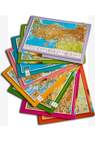 Gürbüz Yayınları Kabartma Türkiye Atlası A4