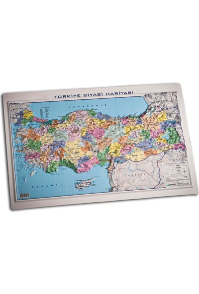 Gürbüz Yayınları Kabartma Türkiye Siyasi 35 x 50 cm