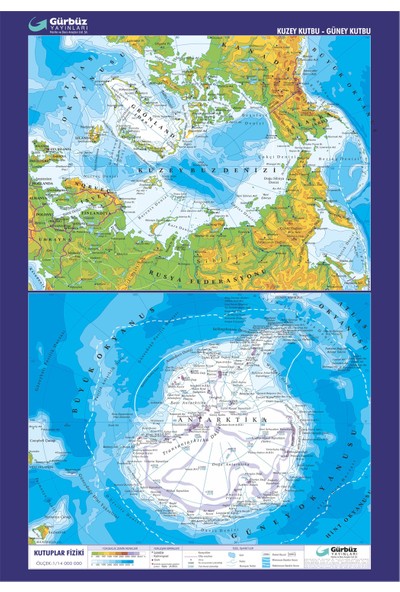 Gürbüz Yayınları Kutuplar 70 x 100 cm